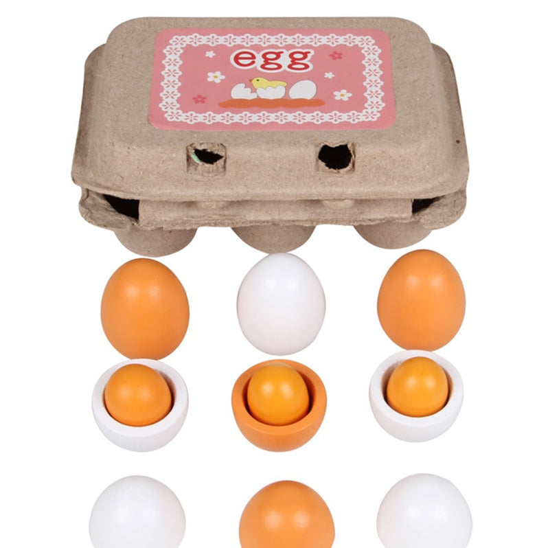 Montessori Wooden Eggs Pretend Play — eBabyZoom