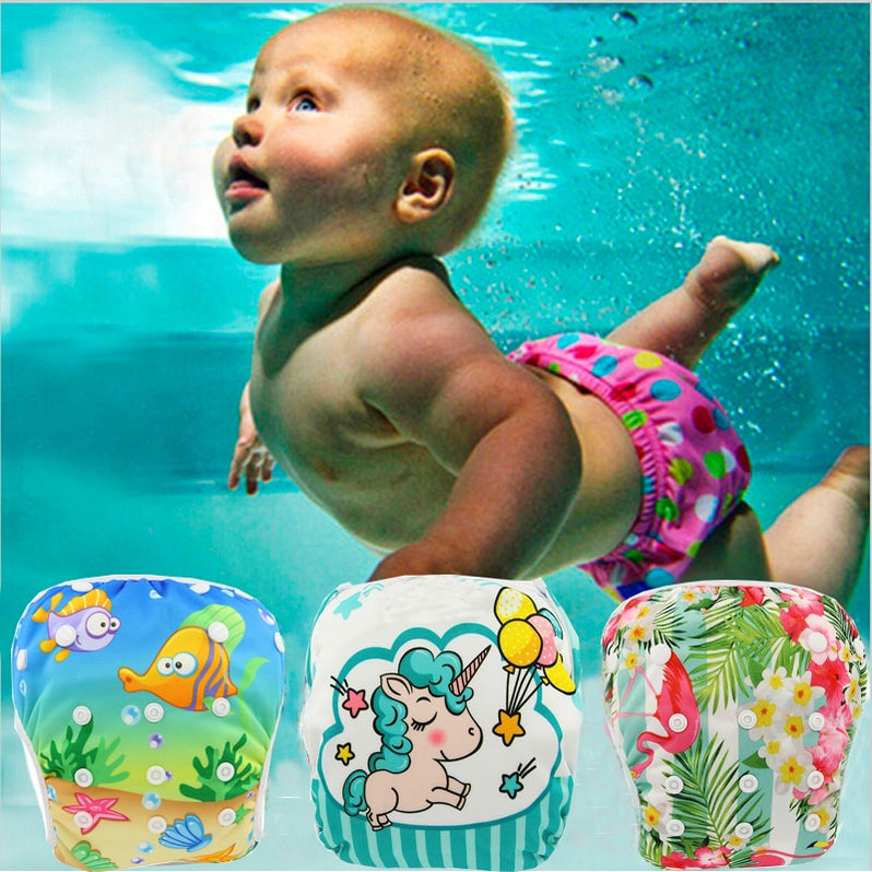 Ohbabyka Baby Swim Diaper Waterproof Adjustable Cloth Diapers Pool Pan ...